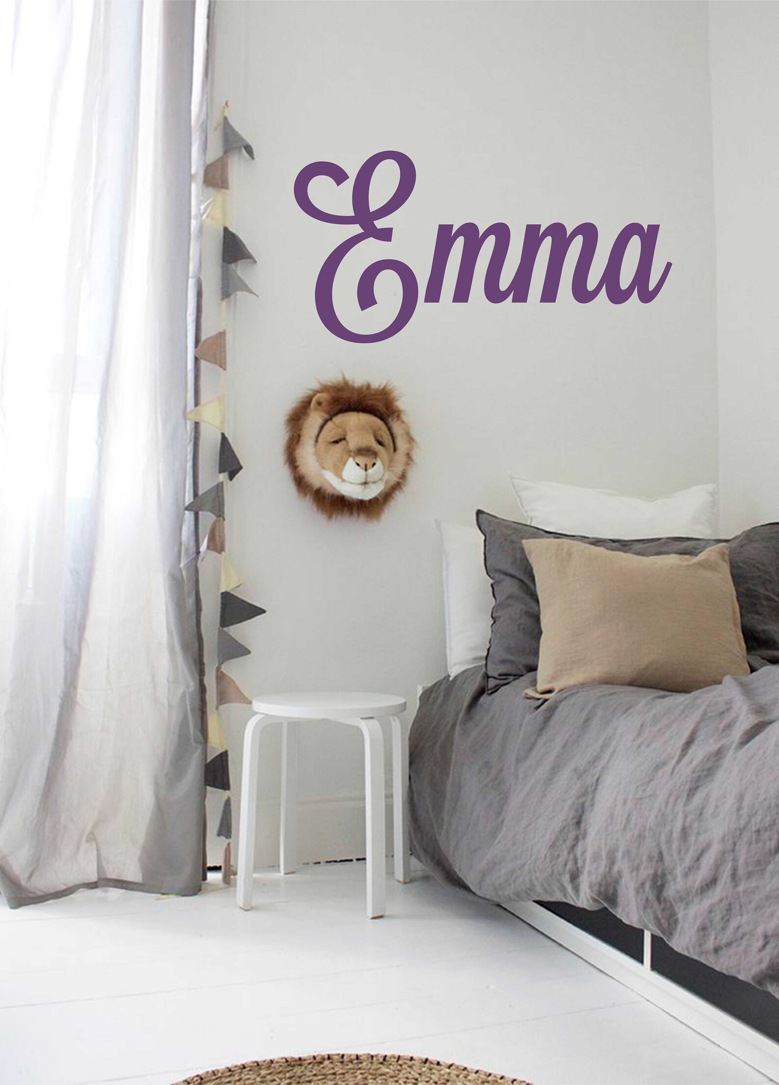 Name Wall Decal Personalized Name Decor girls Nursery - Etsy