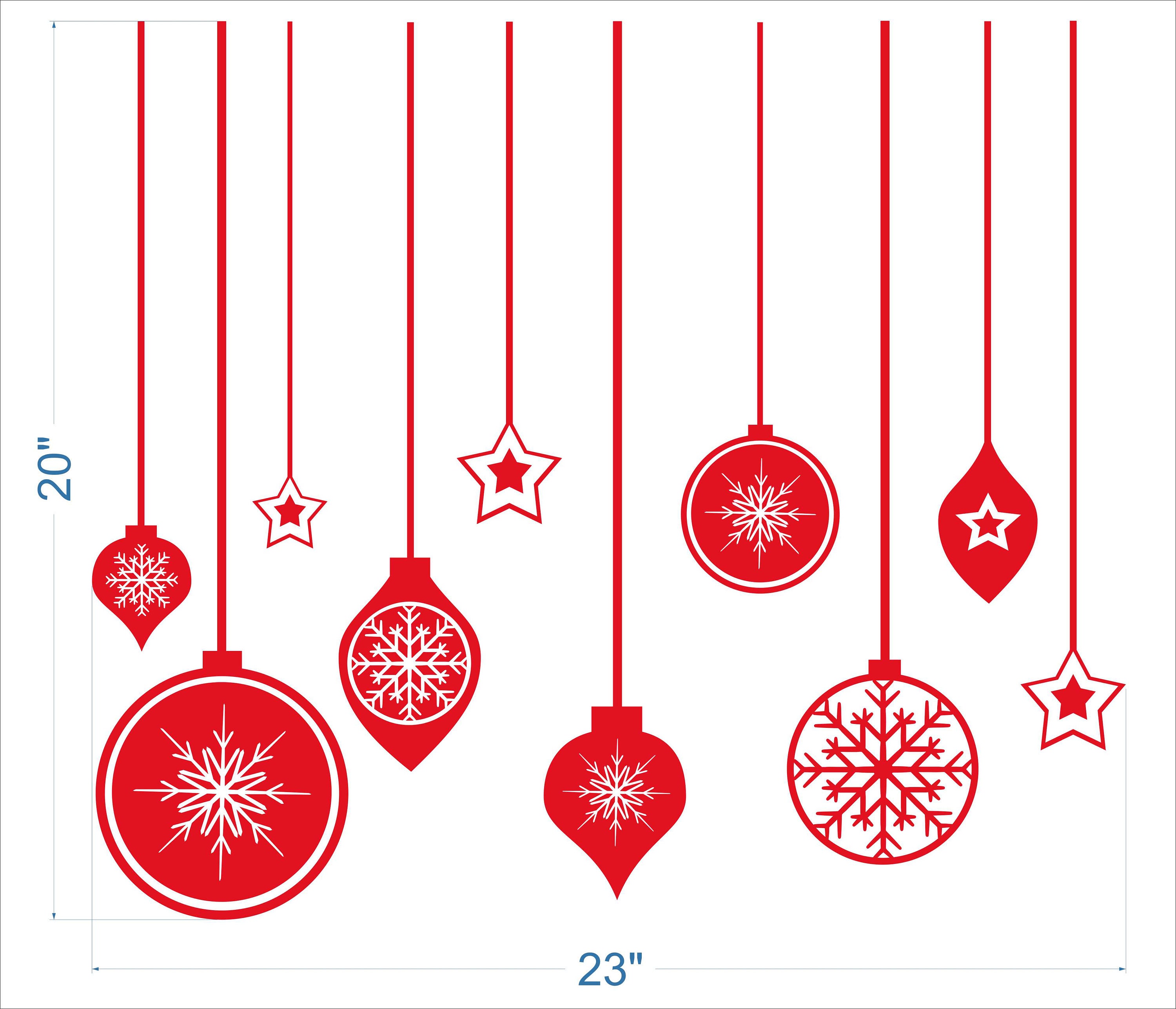 Vinyl Holiday Decal / Christmas Window Decals Winter Decals | Etsy