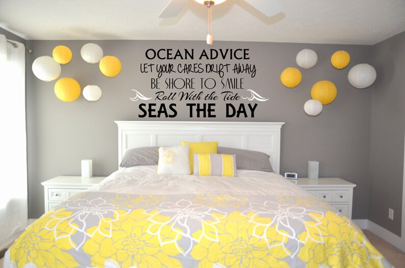 Ocean Vinyl Wall Decal Decor Nautical Decor Beach Quotes - Etsy
