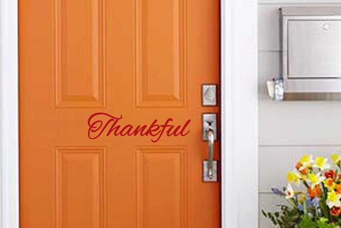 Temporary Fall Vinyl Decal Decor Autumn Front Door Vinyl - Etsy