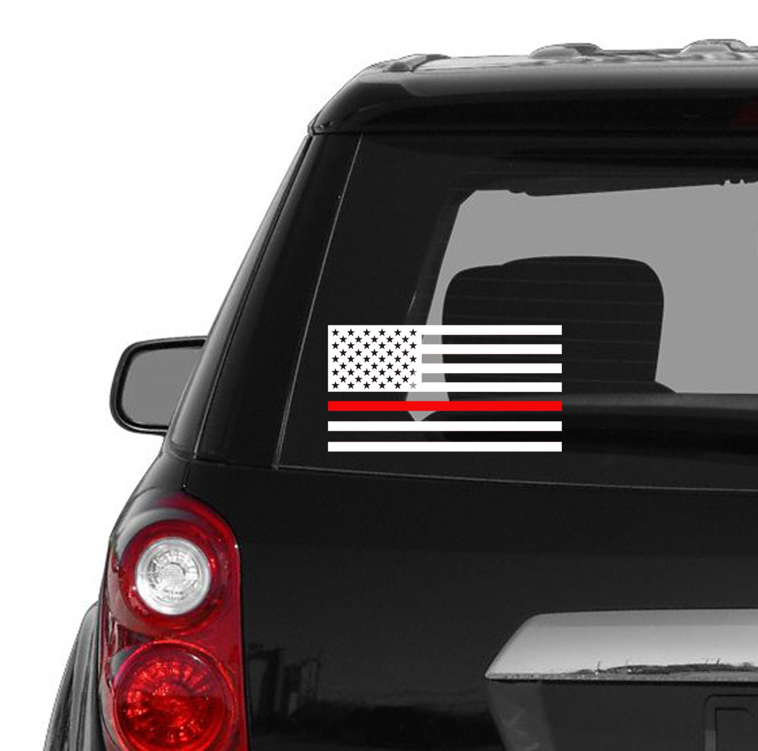 Thin Red Line Decal Firefighter Car Decal Yeti Decal Back the - Etsy