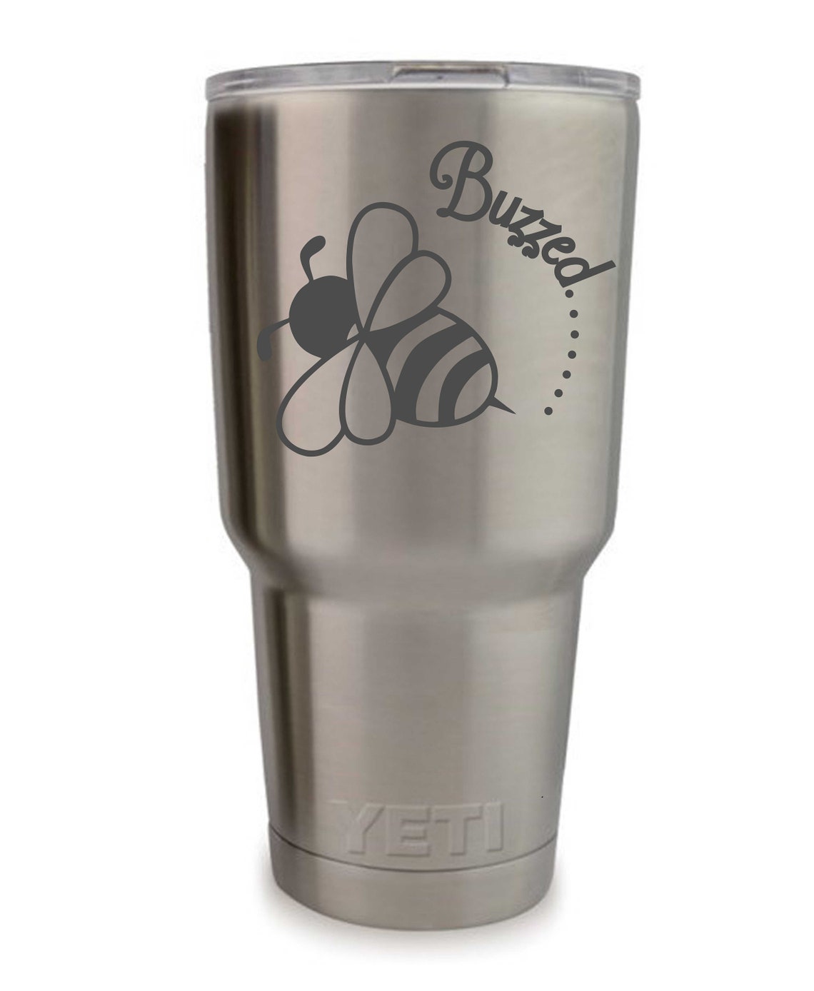Buzzed Decal Yeti Decal Yeti Sticker Tumbler Decal Car | Etsy