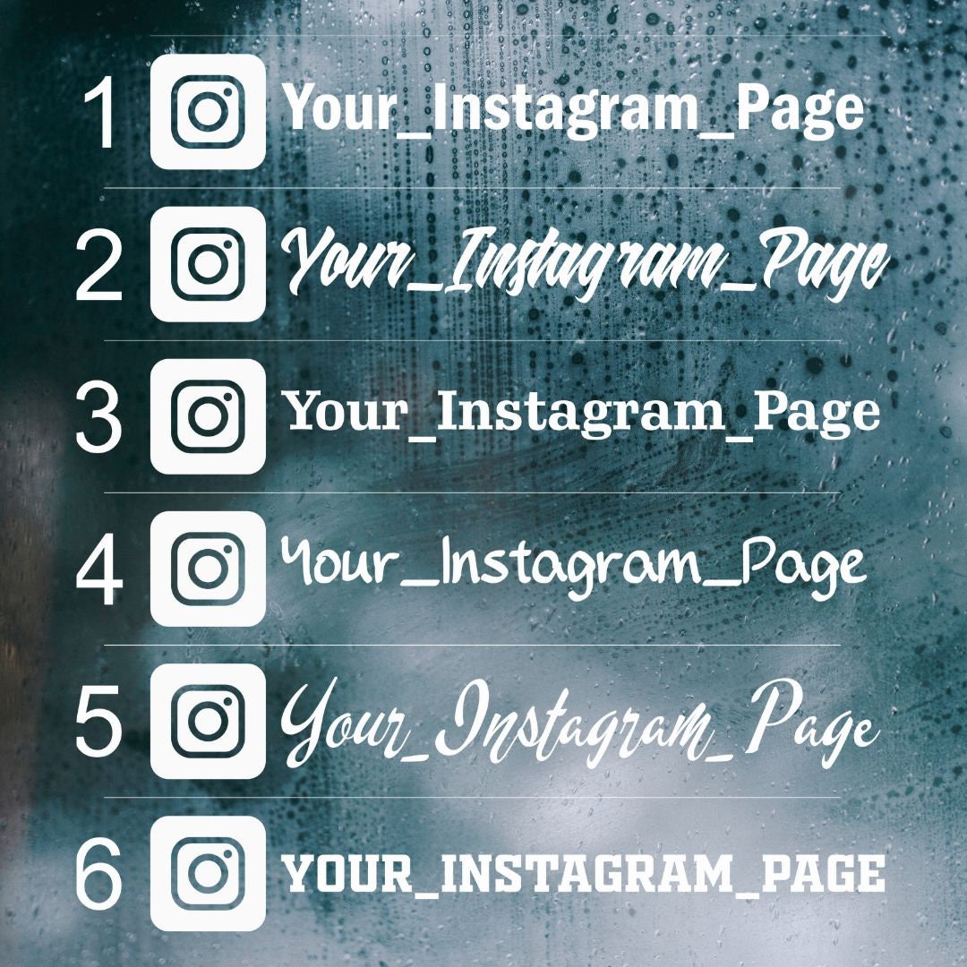 Instagram Decal, Instagram Car Decal, Window Decal, Personalized ...