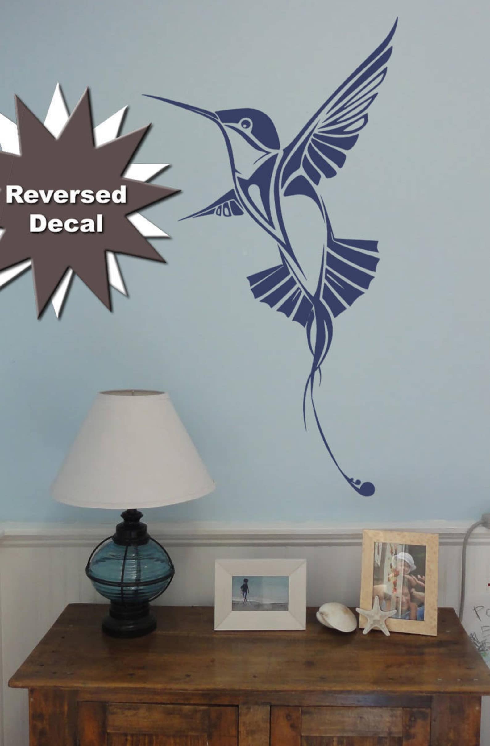 Hummingbird Vinyl Wall Decal Tropical Rain Forest - Etsy