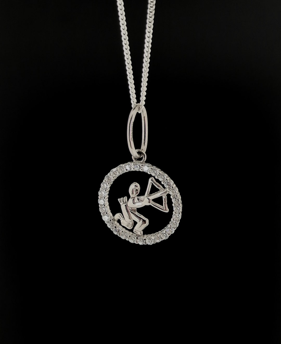 Sterling Silver Sagittarius Zodiac Star Sign Pendant, Sagittarius ...