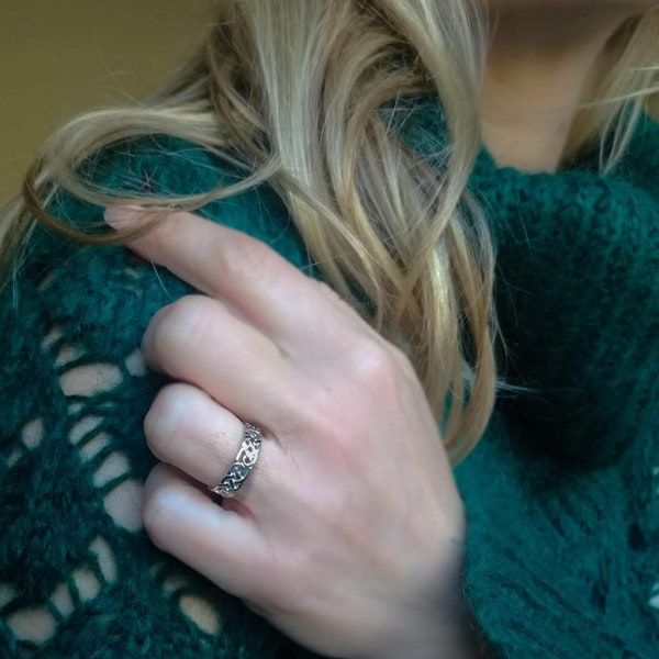 Silver Celtic Ring - Etsy