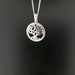 Tree of Life Family Tree of Knowledge Pendant & 18" Silver Chain ...