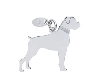 Boxer Dog Jewelry Necklace Pendant With Swarovski - Etsy