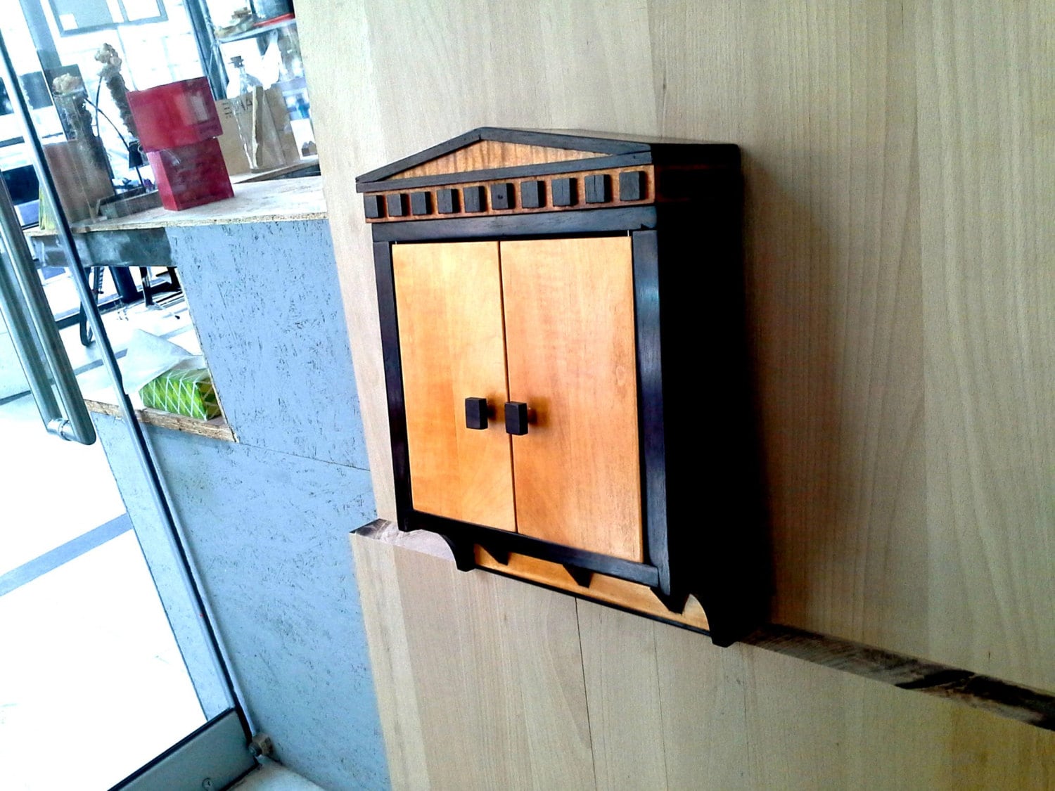 Reception Cabinet With Keyholders - Etsy