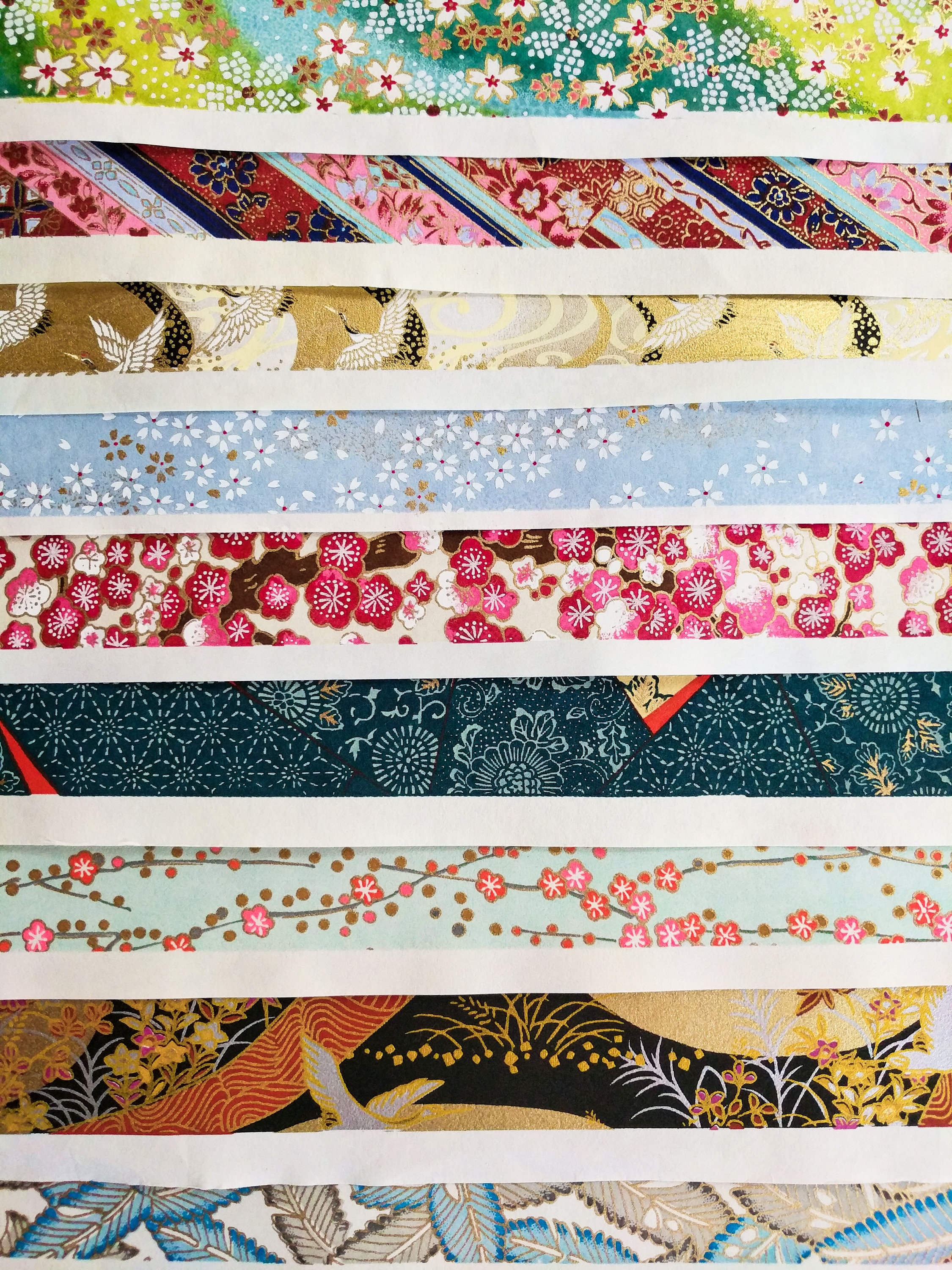 Assorted Strip Scrap Pack Grab Bag Origami Paper Washi | Etsy