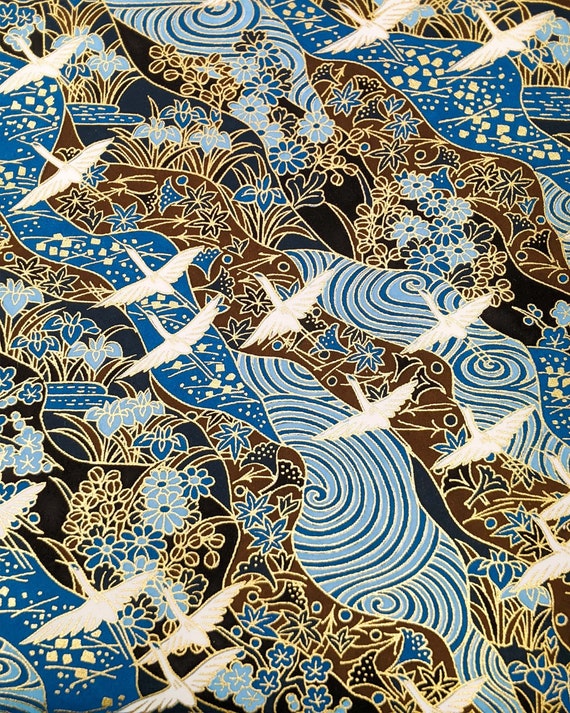 Paper, Party & Kids Washi Paper Blue & White Cranes on Blue Various ...