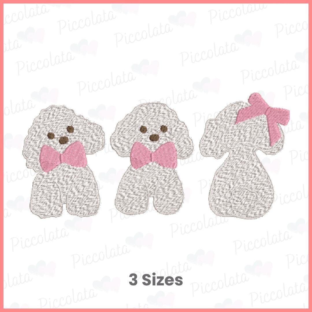 Poodle Embroidery Design Dog Embroidery Design Poodle Dog Embroidery ...