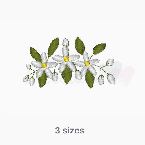 Flowers Embroidery Design / Flowers Machine Embroidery Design / Digital ...