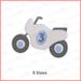 Motorcycle Embroidery Design | Cute Numbered Motorbike Pattern for Kids ...
