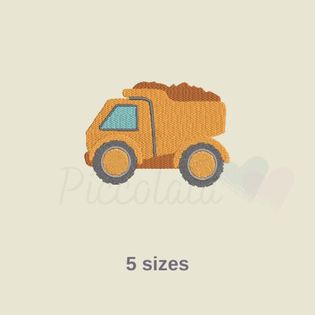 Truck Embroidery Design / Vehicles Embroidery Design / Caterpillar ...