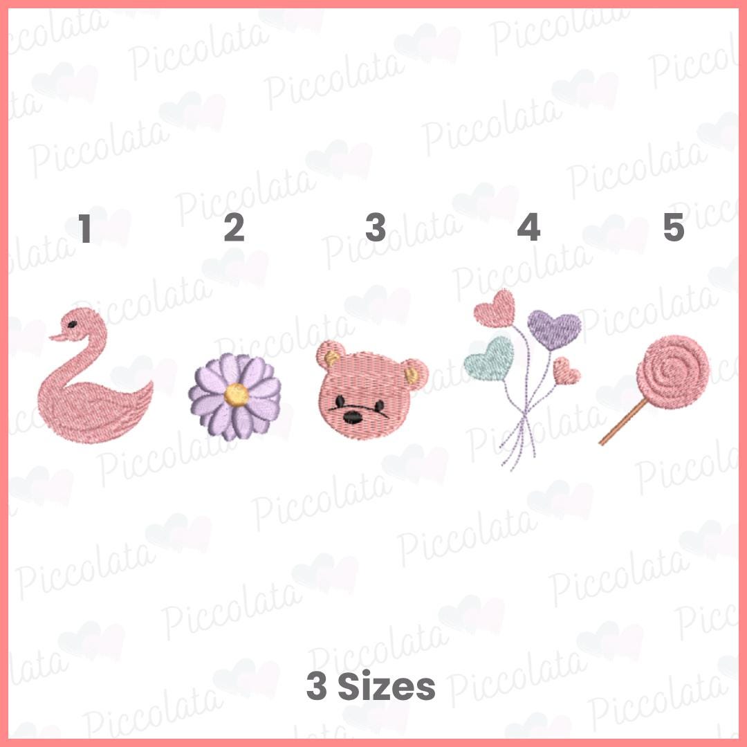 Baby-themed Mini Embroidery Designs | Pink Machine Embroidery Patterns ...