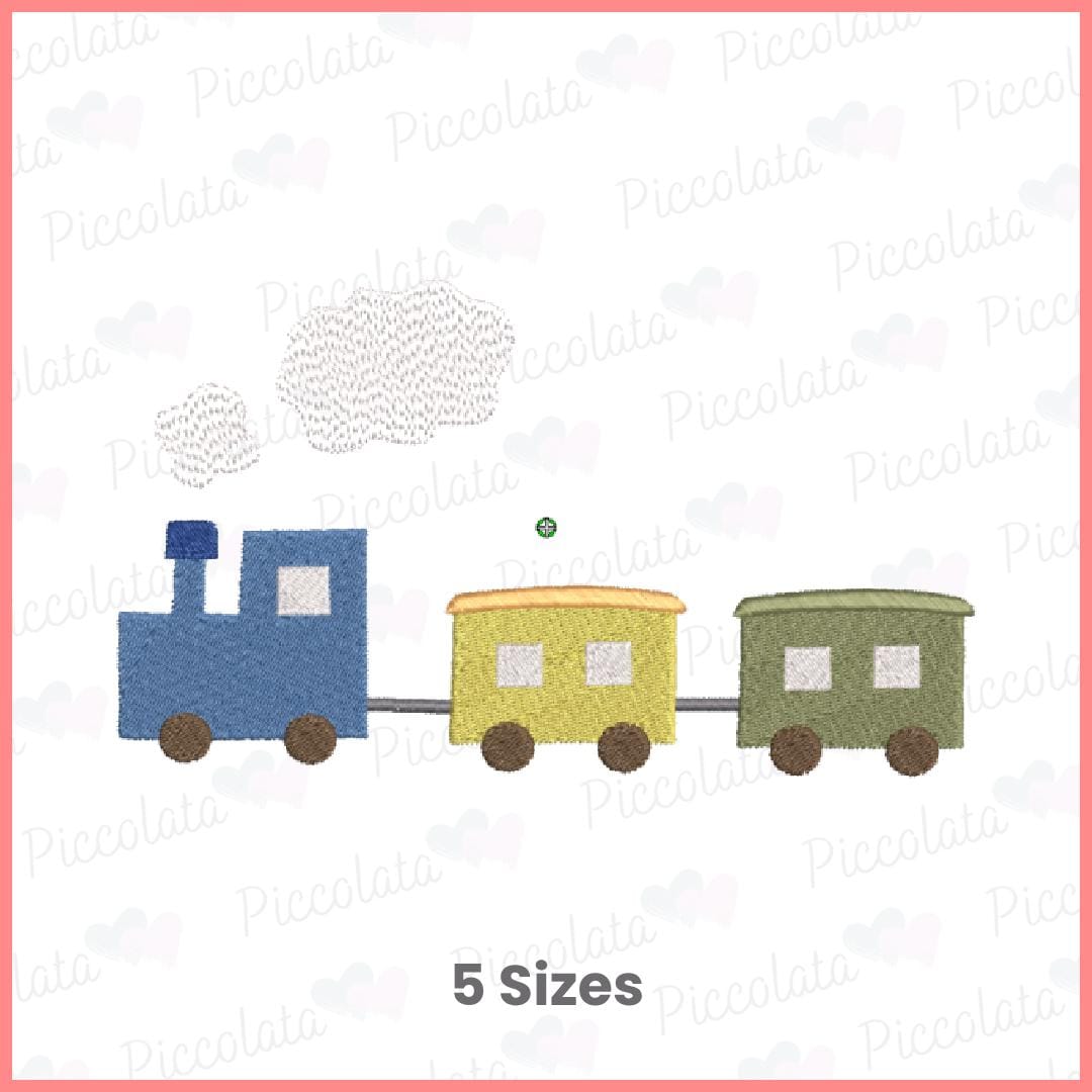 Train Embroidery Design /train Engine Embroidery Design / Mini Train ...