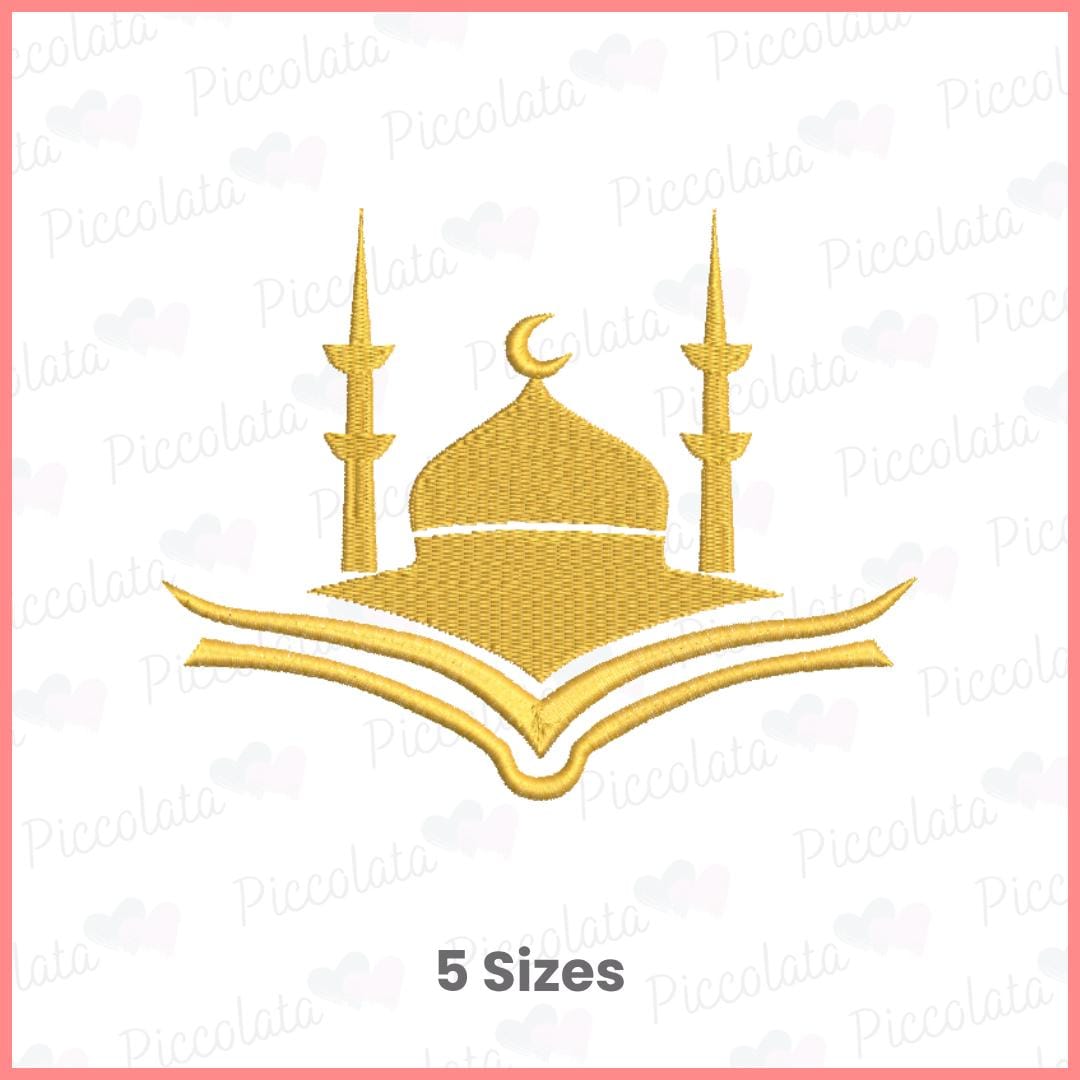 Ramadan and Eid Mosque Embroidery Design | Islamic Prayer Mat and Quran ...