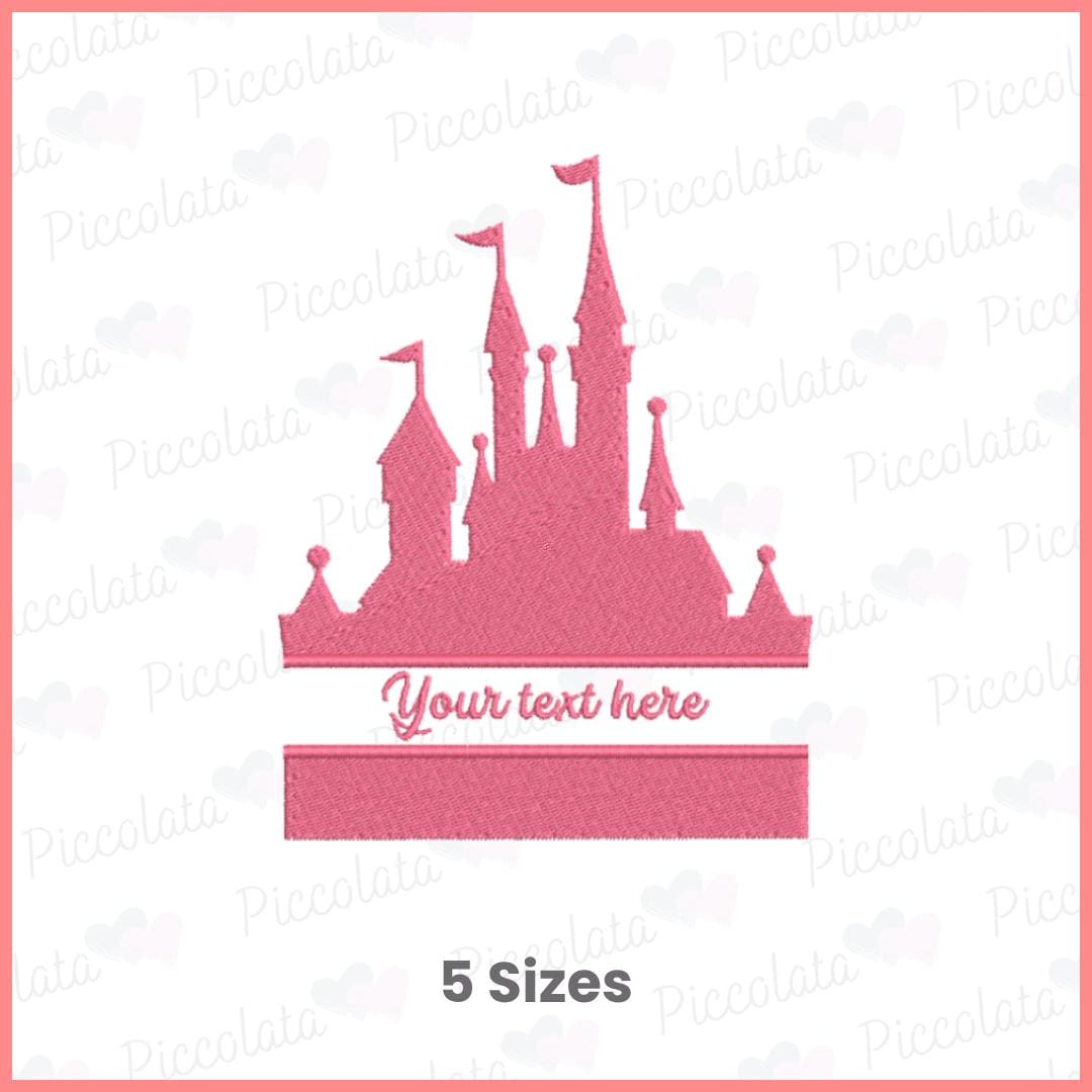 Castle Embroidery Design | Customizable Machine Embroidery Pattern ...
