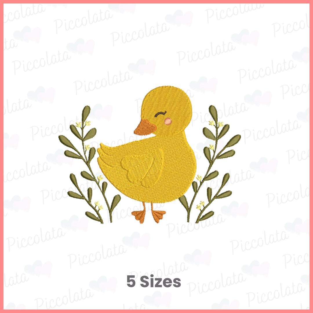 Goose Embroidery Design | Baby Duck Embroidery Design | Cute Duck With ...