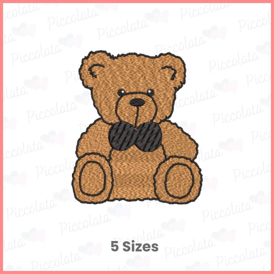 Teddy Bear Embroidery Design for Baby Clothes & Nursery Decor | Cute ...
