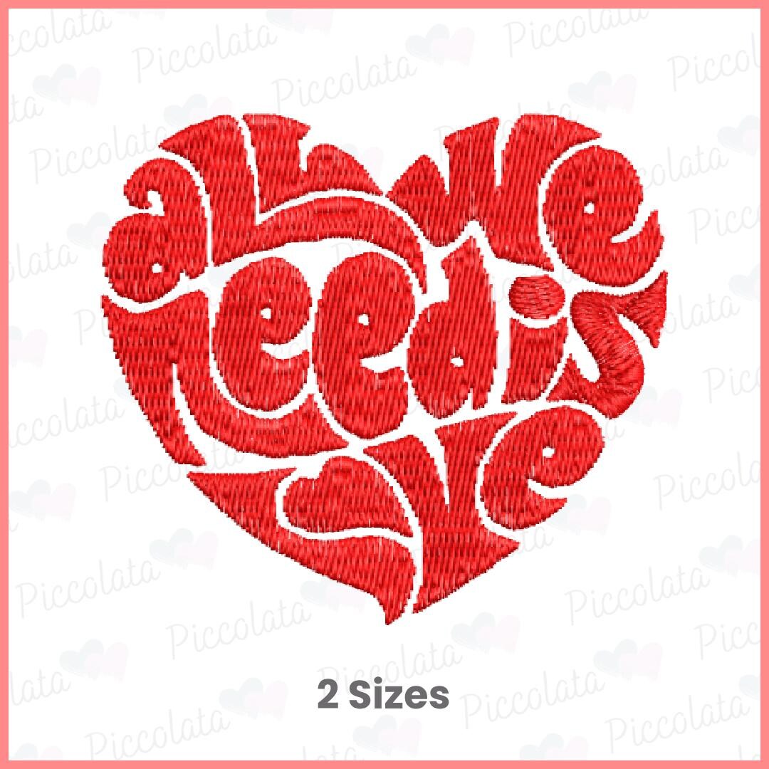 Love Embroidery Design/ Digital Download for Embroidery Machines ...