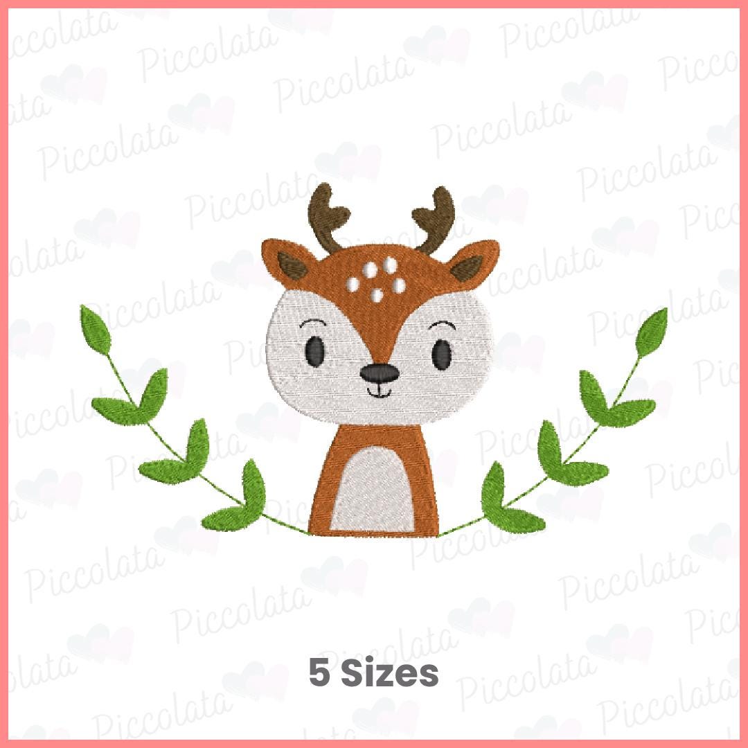 Deer Embroidery Design / Fawn Embroidery Design Baby Embroidery Design ...
