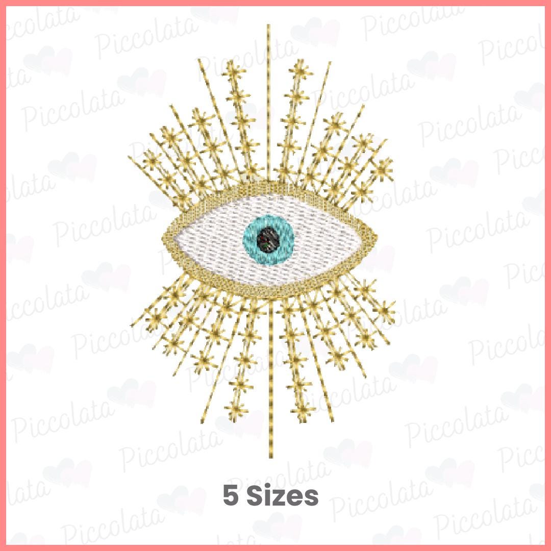 Evil Eye Embroidery Design / Amulet Embroidery Design / Blue Eye ...