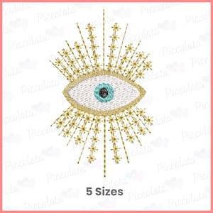 Evil Eye Embroidery Design / Amulet Embroidery Design / Blue Eye ...