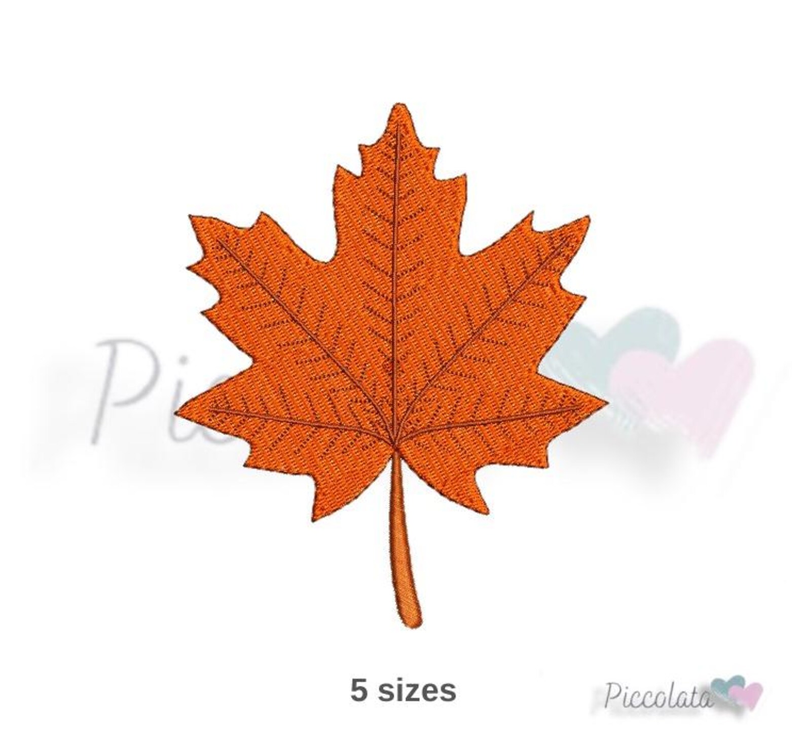 Maple Leaf Embroidery Design | Fall Leaf Embroidery | Autumn Craft ...