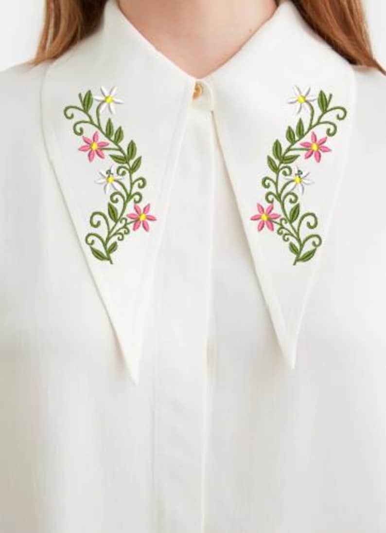 Floral Border Embroidery Design | Vine Pattern | Floral Pattern ...