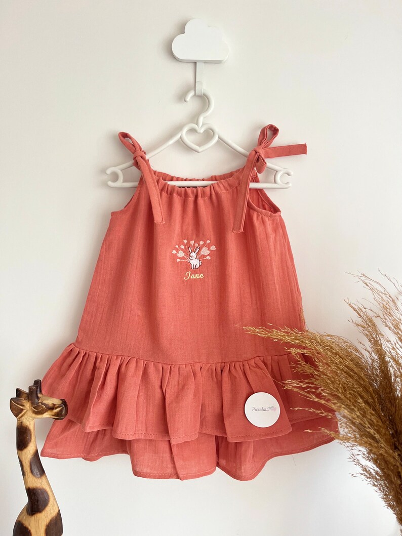 Muslin Baby Dress, Baby Dress, 1st Birthday Dress, Baby Shower Gift ...