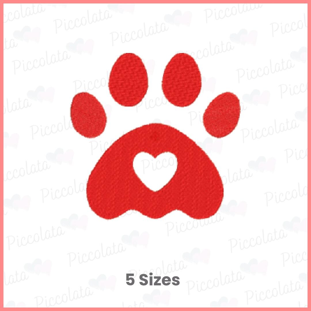 Paw Print Embroidery Design / Paw Embroidery Design / Dog Paw ...