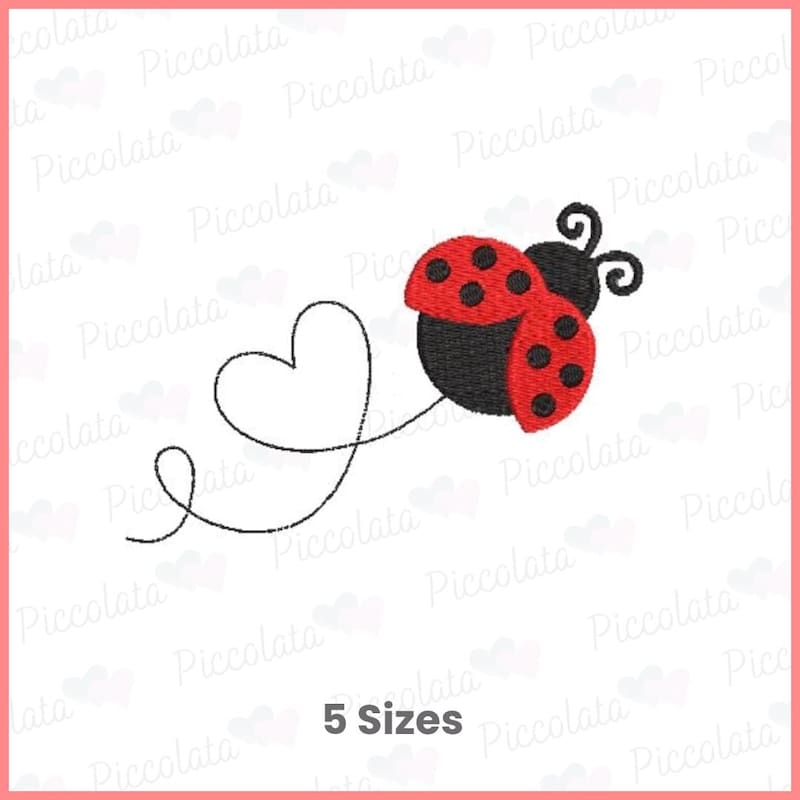 Ladybug Embroidery - Etsy