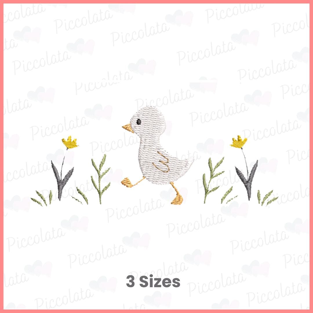 Baby Duck Embroidery Design / Cottagecore Embroidery Design / Farm ...