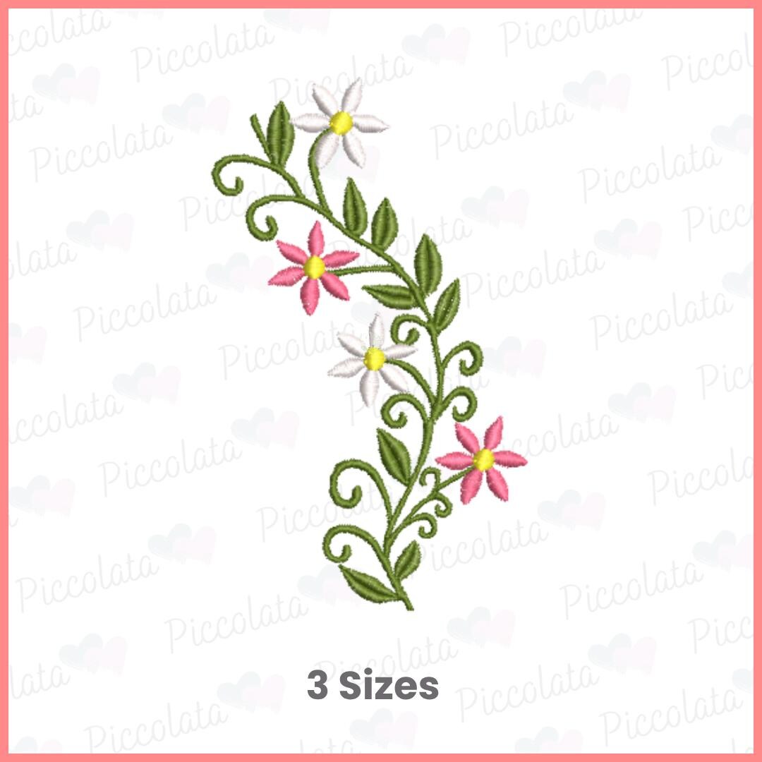 Floral Border Embroidery Design | Vine Pattern | Floral Pattern ...