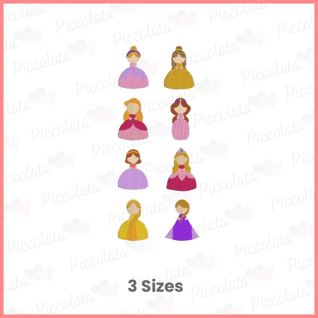 Princess Embroidery Design Bundle | Fairytale Machine Embroidery File ...