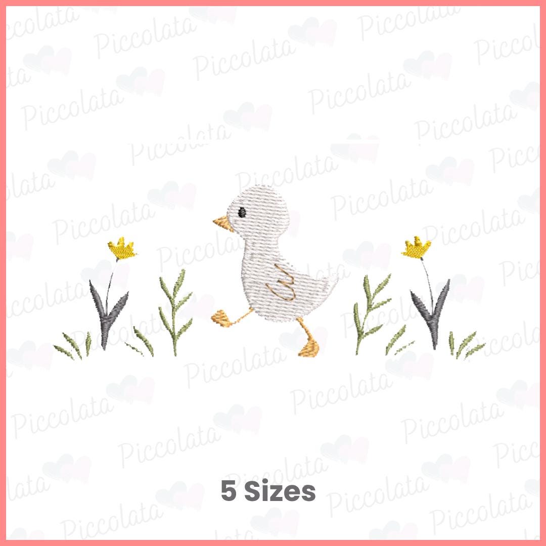 Baby Duck Embroidery Design / Cottagecore Embroidery Design / Farm ...