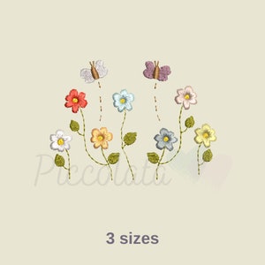 Floral Machine Embroidery Design / Flowers Embroidery Design / Digital ...