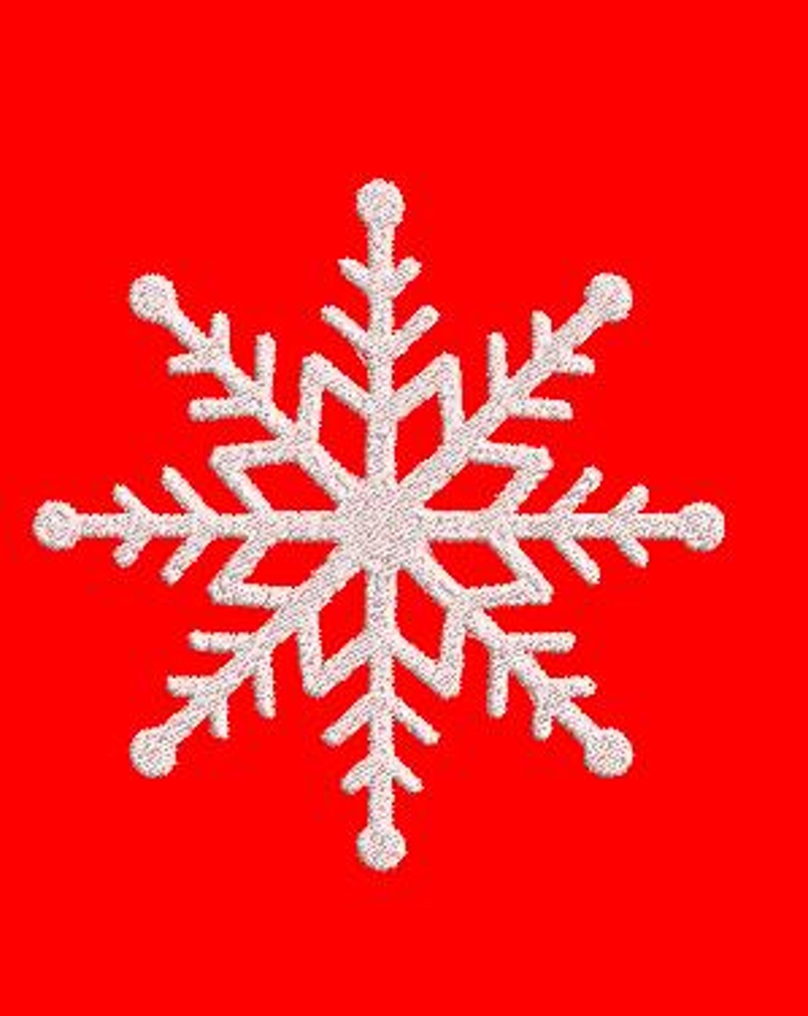Snowflake Embroidery Design Set | Festive Winter Pattern | Instant ...
