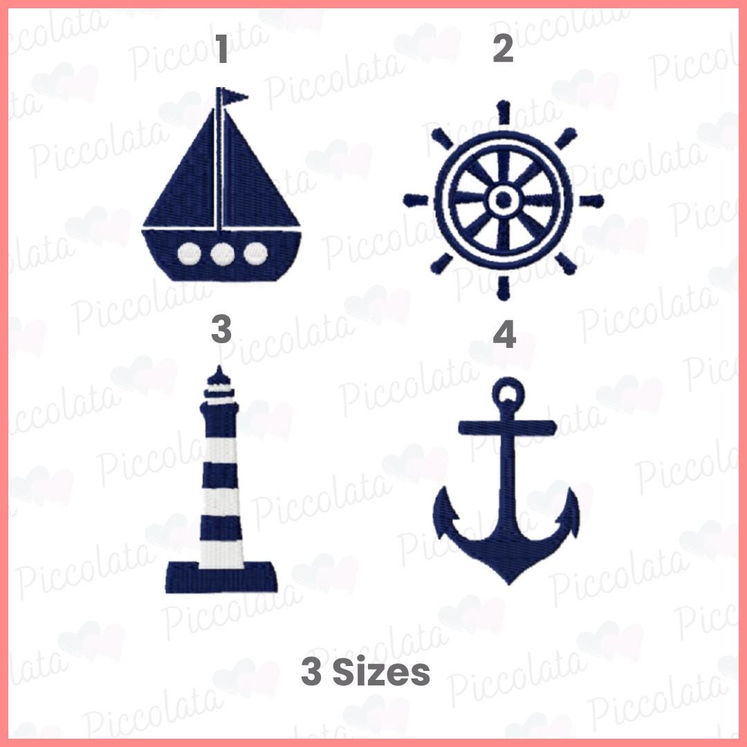 Nautical Embroidery Design / Nautical Mini Set Embroidery Design ...