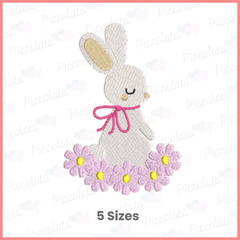 Rabbit Embroidery - Etsy