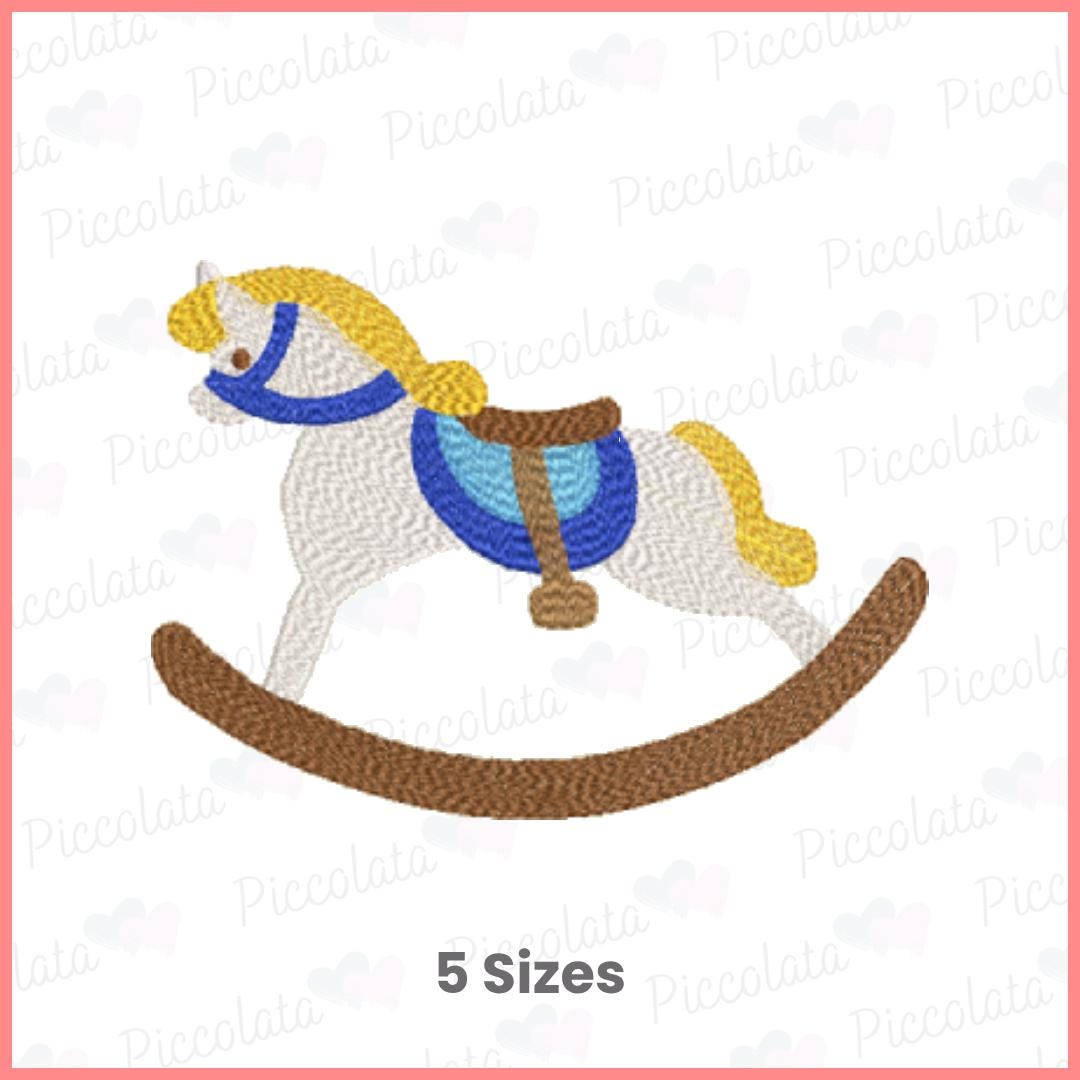 Rocking Horse Embroidery Design / Horse Embroidery Design / Baby ...