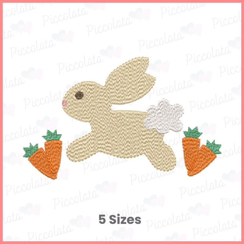 Rabbit Embroidery - Etsy