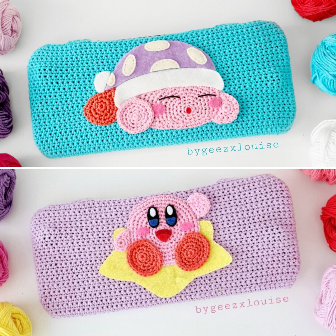 Crochet Nintendo Switch Case - Kibry Theme - Star Kirby and Sleepy ...