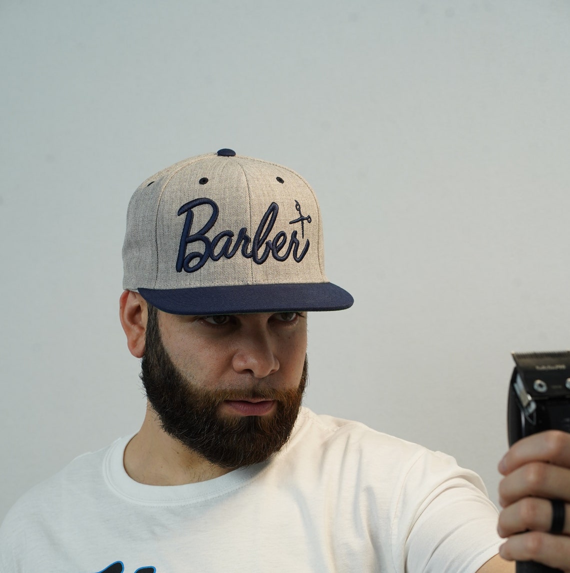 Barber Script Snapback Hat for Men & Women/ergonomically Designed ...