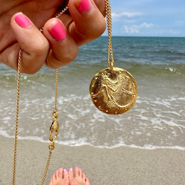 Mermaid Pendant - Etsy