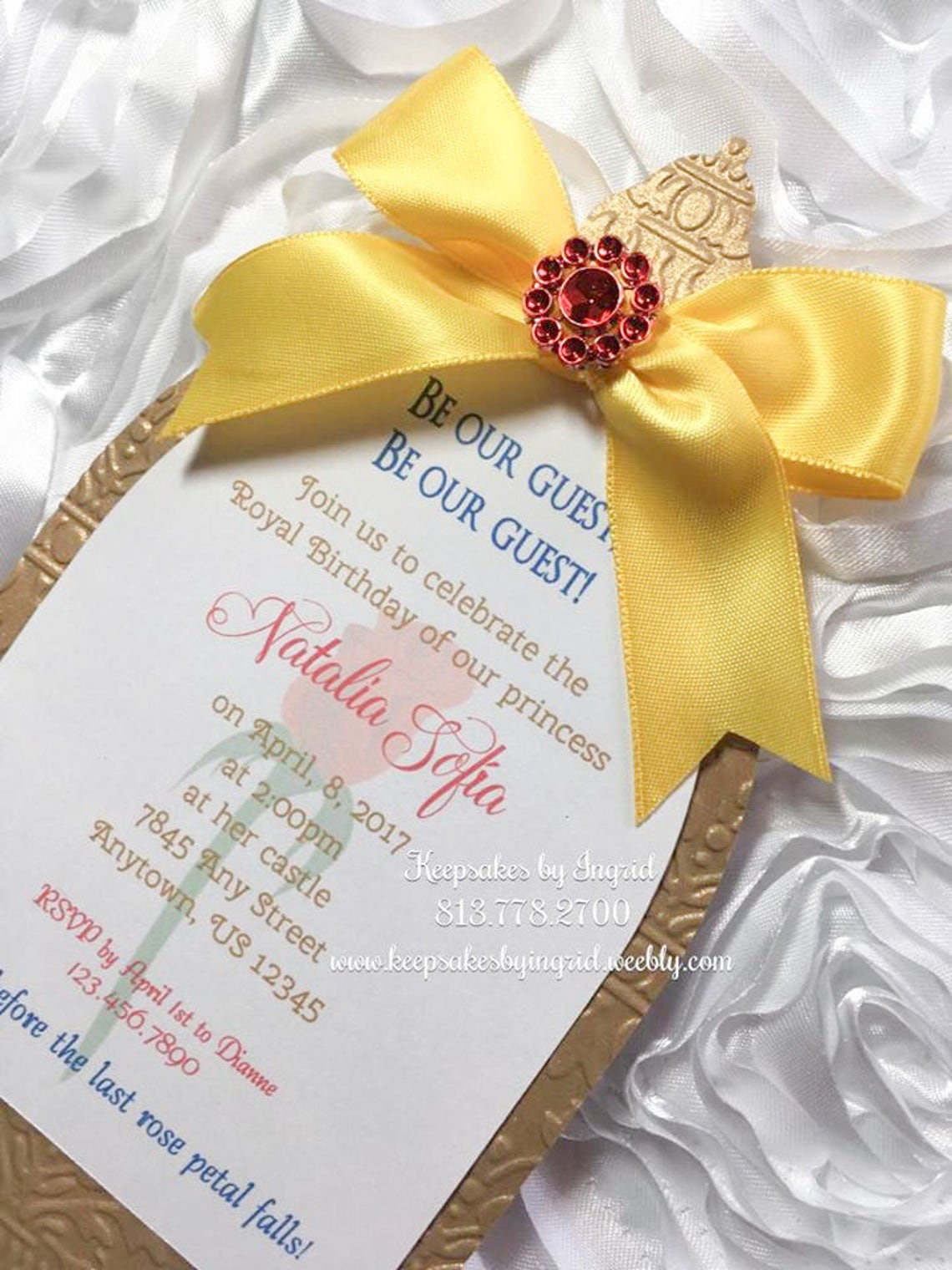 Rose Dome Invitations Dome Invitations Princess Invitations - Etsy