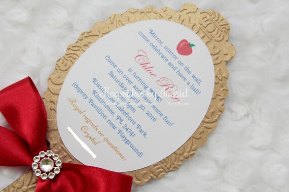 Princess Mirror Invitation Set