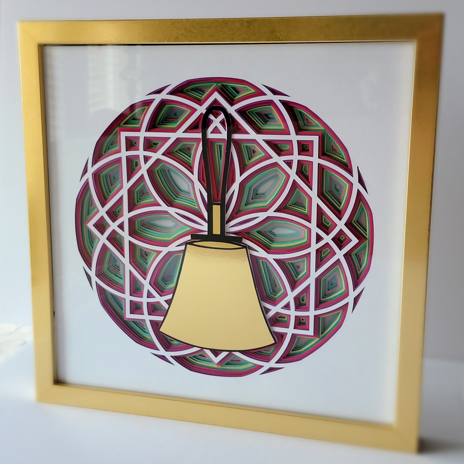 Handbell 3D Layered Mandala SVG Cut File - 12 Inch - Etsy